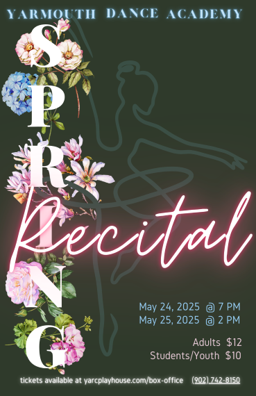 Tickets | YARMOUTH DANCE ACADEMY SPRING RECITAL 2025 | Th'YARC ...